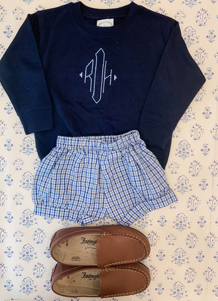 Custom Hand Embroidered Monogram - Grace and James Kids – Grace & James ...