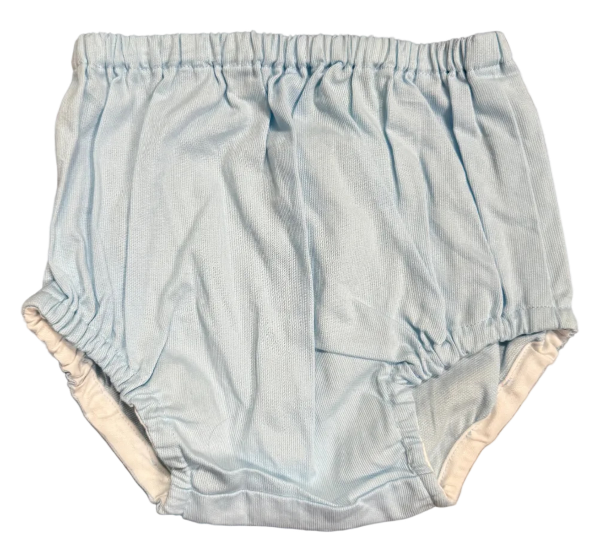 Light Blue Pique Bloomers - SAMPLE – Grace & James Kids